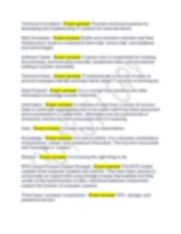 D322 INTRODUCTION TO IT (160 TERMS) AND MEANING 2025 LATEST UPDATED ...