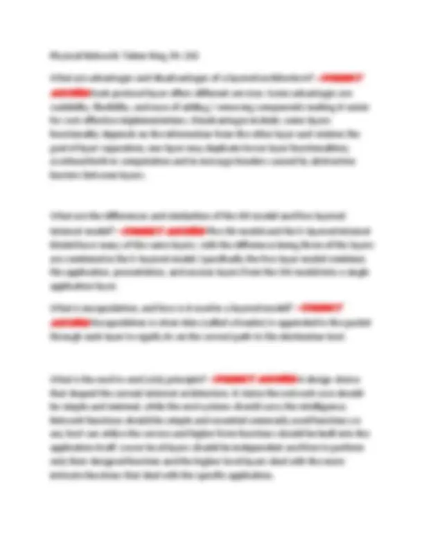 CS6250 COMPUTER NETWORKS EXAM 1 2025 UPDATE/PRACTICE QUESTIONS AND CORRECT VERIFIED ANSW | Exams ...