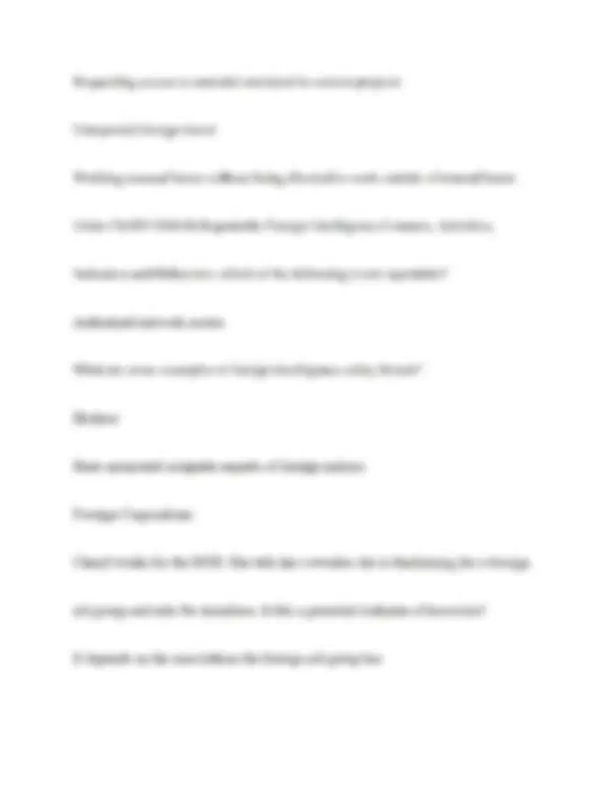 Counterintelligence Awareness and Reporting Course for DOD (Assessment ...