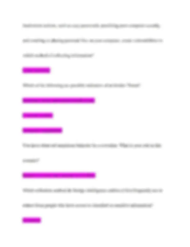 Counterintelligence Awareness and Reporting Course for DOD (Assessment ...