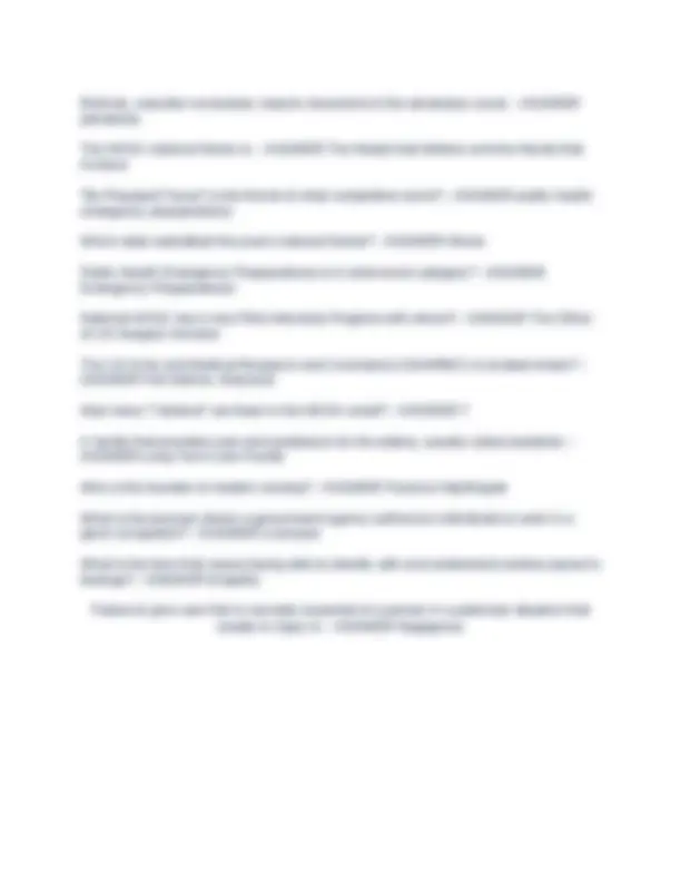 HOSA Bowl Study Guide Complete Questions & Answers 2025 LATEST UPDATE ...