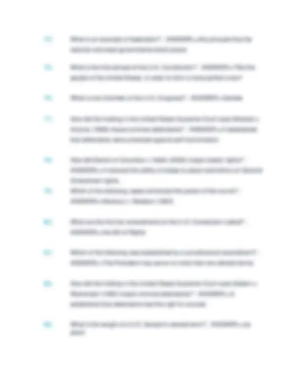 Florida Civic Literacy Exam 2025 (FCLE) Study Guide Questions Answered ...