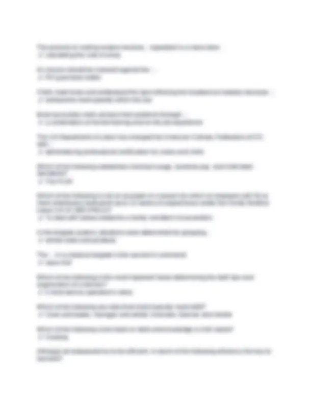 Food Safety & Sanitation: Culinary Arts Pre-Test Q&A | Exams Medicine ...