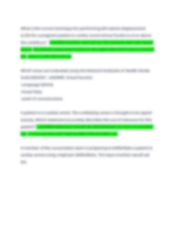 American Red Cross-ACLS-Exam Questions and Answers 2025 | Exams Nursing ...