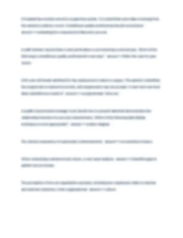 NAHQ Post Test Exam 2025–2026 – Healthcare Quality Certification ...