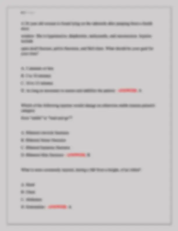 ITLS Basic Pre-Test 7th Edition Questions and Complete Solutions Graded ...