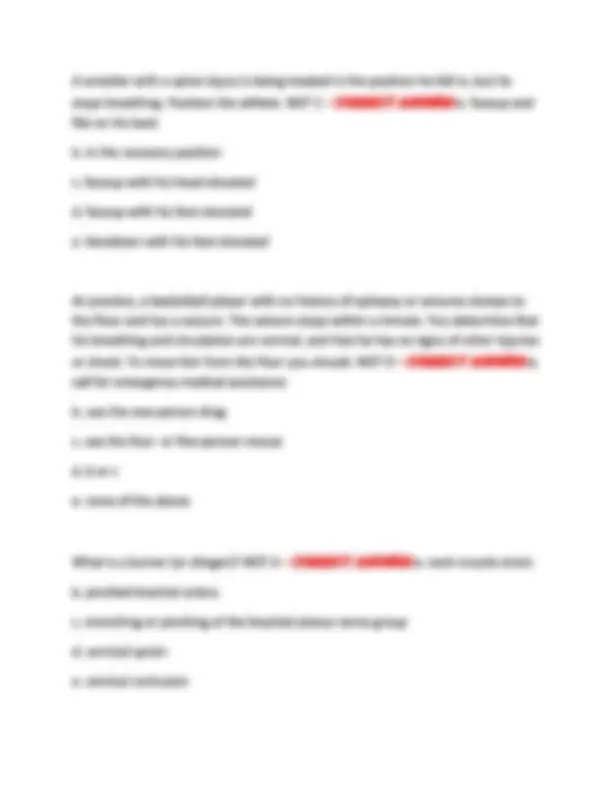 Asep sports first aid latest 2025 with correct questions and detailed ...