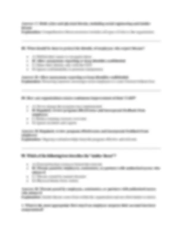 ThreaT awareness reporTing program (Tarp) – pracTice QuesTions | Exams ...