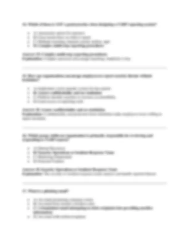 ThreaT awareness reporTing program (Tarp) – pracTice QuesTions | Exams ...