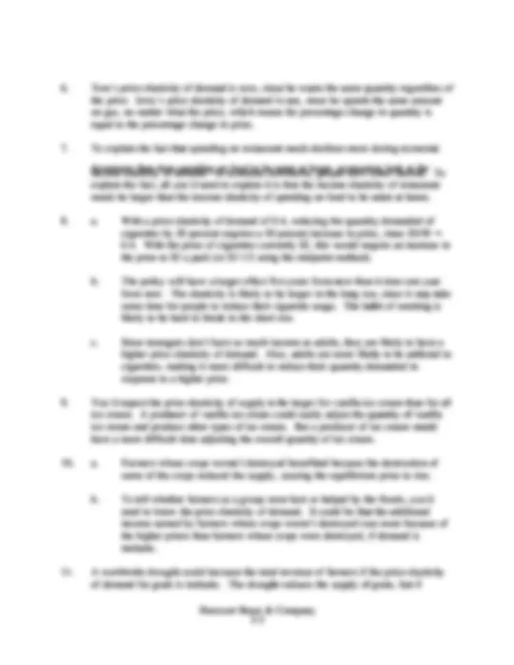 Mankiw solutions (Principles of Economics, Micro economics and ...