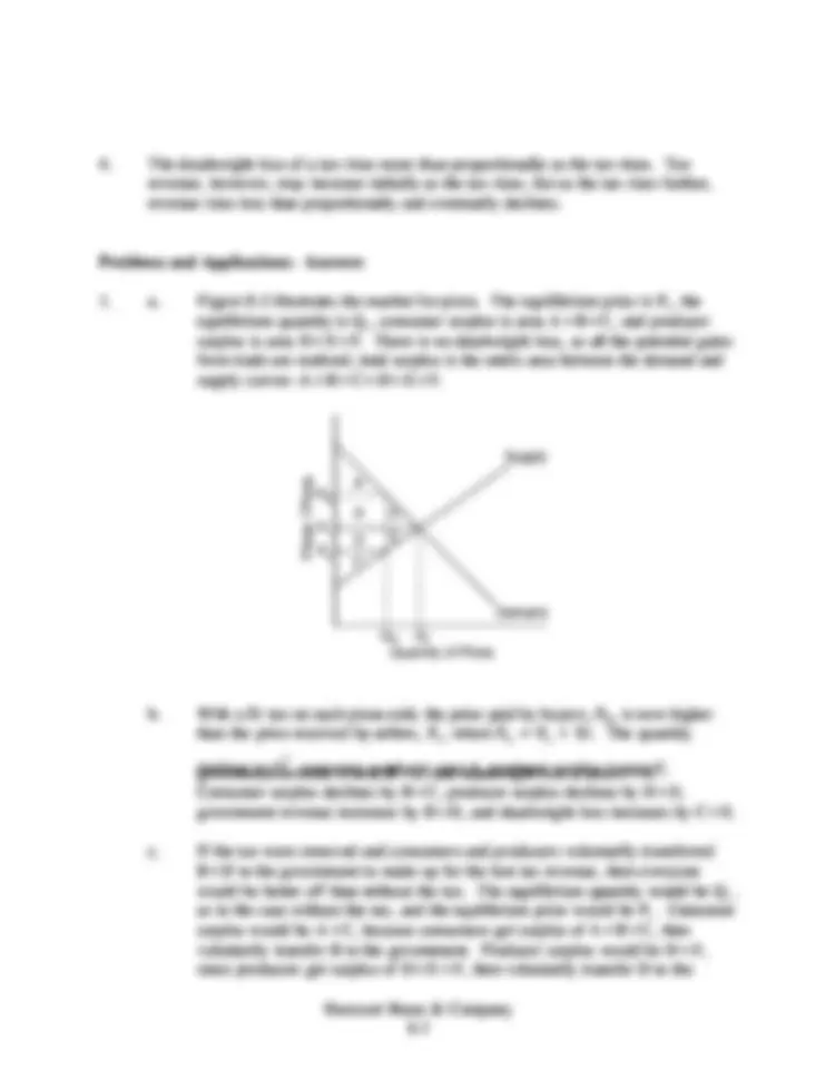 Mankiw solutions (Principles of Economics, Micro economics and ...