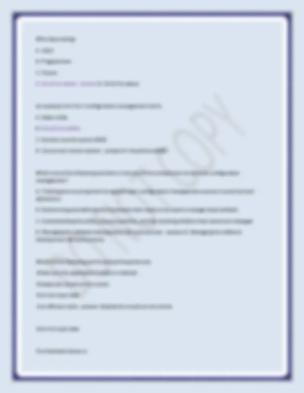 SWE 3313 Actual Exam Questions and Correct Detailed Answers Verified Answers Already Grade ...