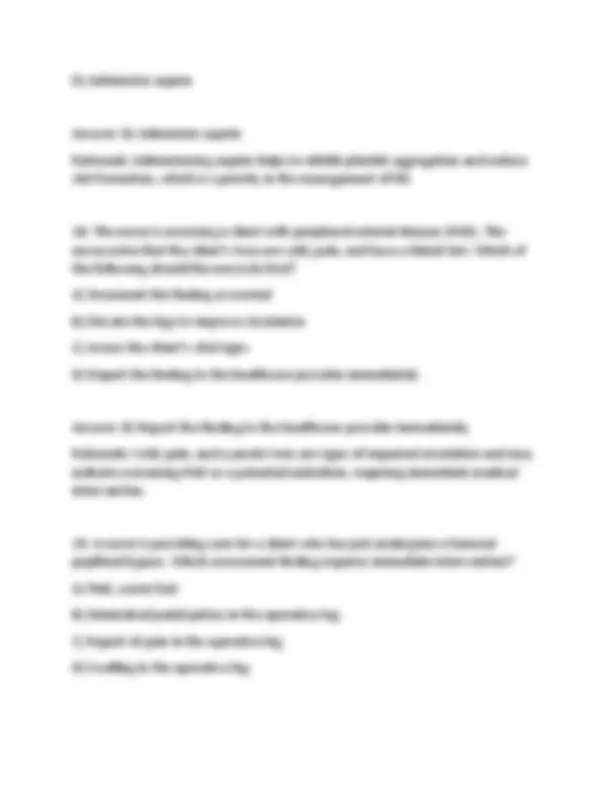 Critical Alterations in Perfusion: RN Practice Exam | Quizzes Nursing ...