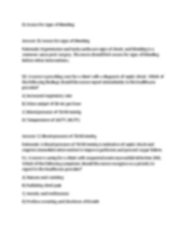 Critical Alterations in Perfusion: RN Practice Exam | Quizzes Nursing ...