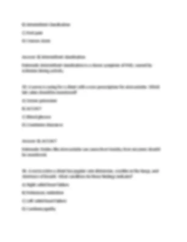 Critical Alterations in Perfusion: RN Practice Exam | Quizzes Nursing ...