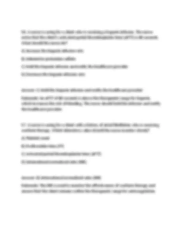 Critical Alterations in Perfusion: RN Practice Exam | Quizzes Nursing ...