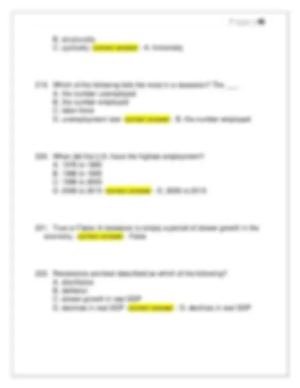 Economics 104 Final Exam: GDP, Inflation, and Macroeconomic Principles ...