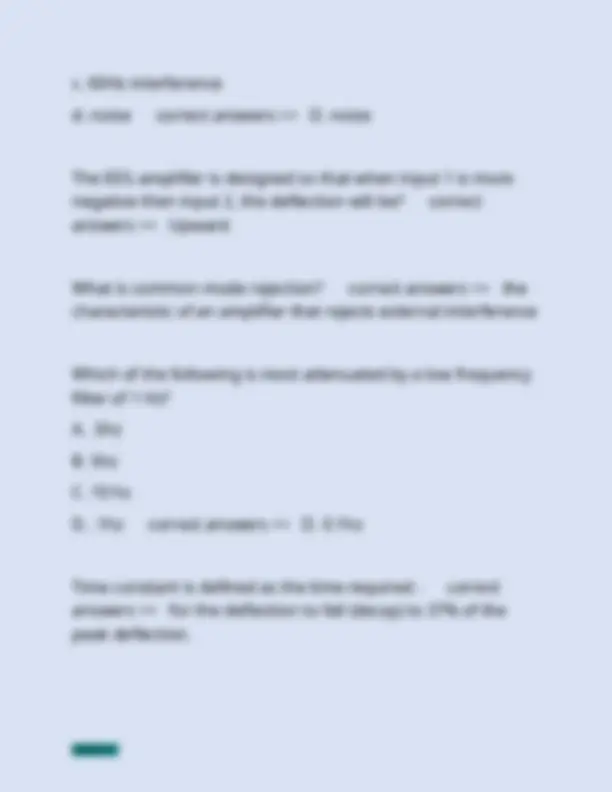 EEG Registry Exam Study Guide: ASET Review Questions and Answers ...