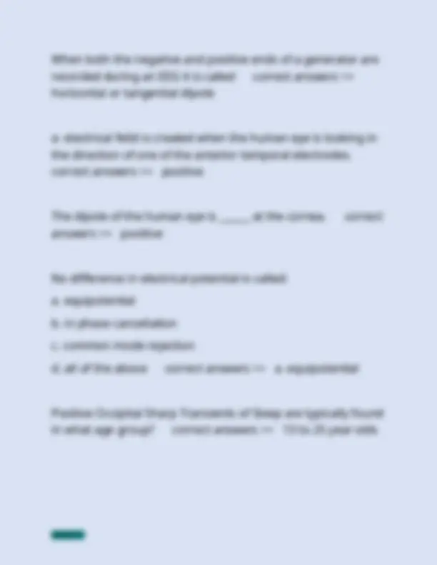 EEG Registry Exam Study Guide: ASET Review Questions and Answers ...