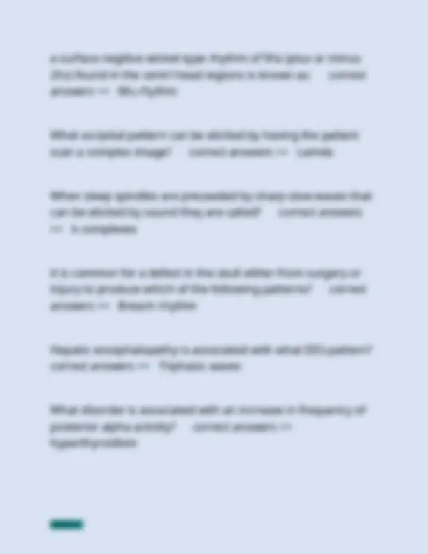 EEG Registry Exam Study Guide: ASET Review Questions and Answers ...