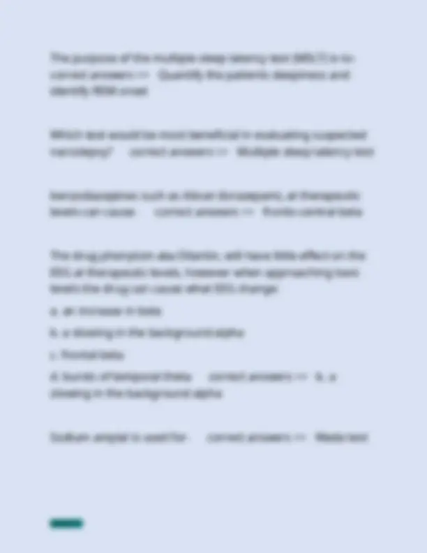 EEG Registry Exam Study Guide: ASET Review Questions and Answers ...