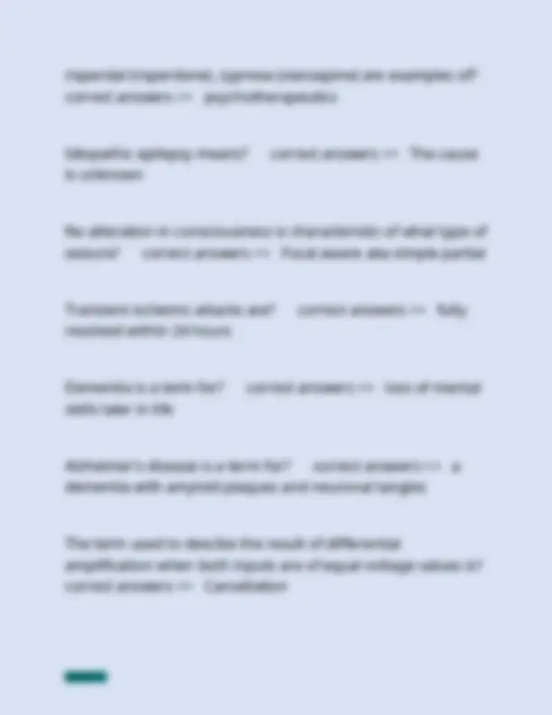 EEG Registry Exam Study Guide: ASET Review Questions and Answers ...