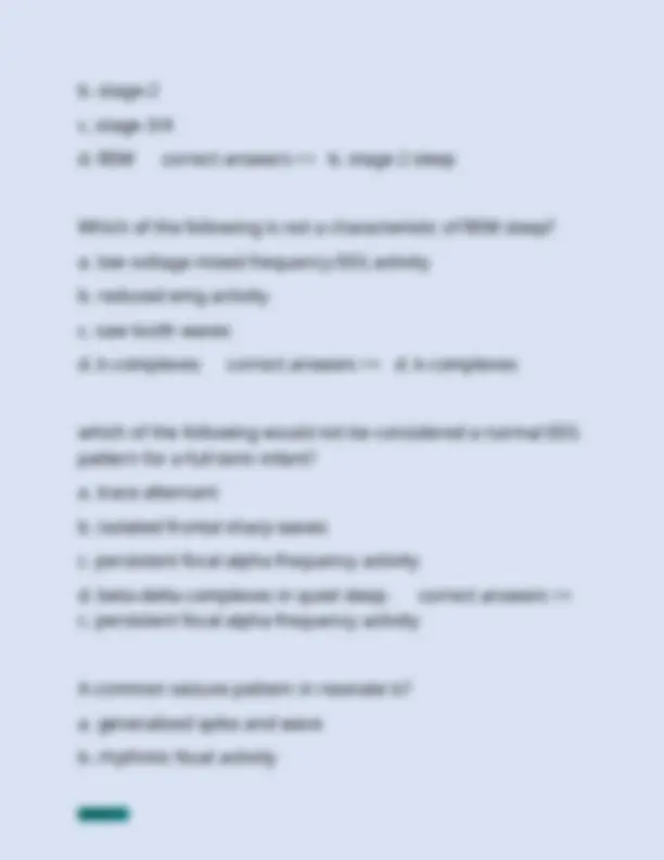 EEG Registry Exam Study Guide: ASET Review Questions and Answers ...