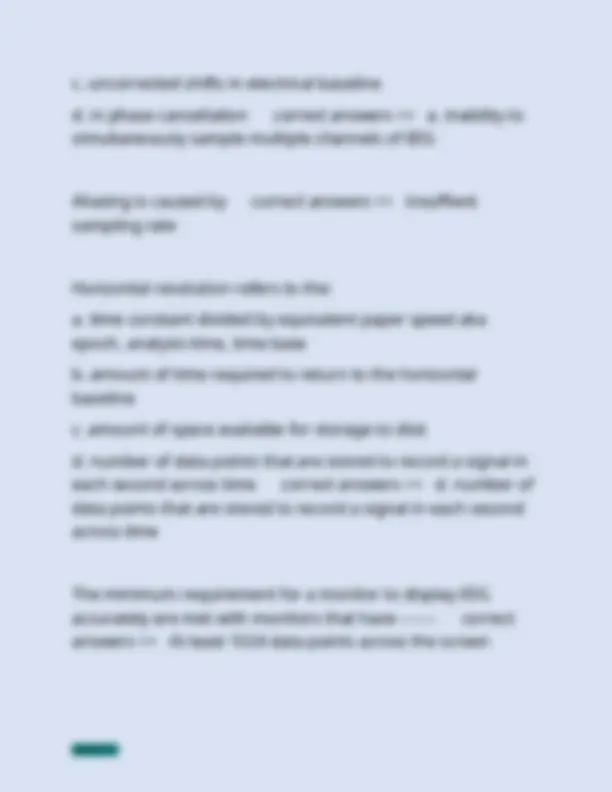 EEG Registry Exam Study Guide: ASET Review Questions and Answers ...