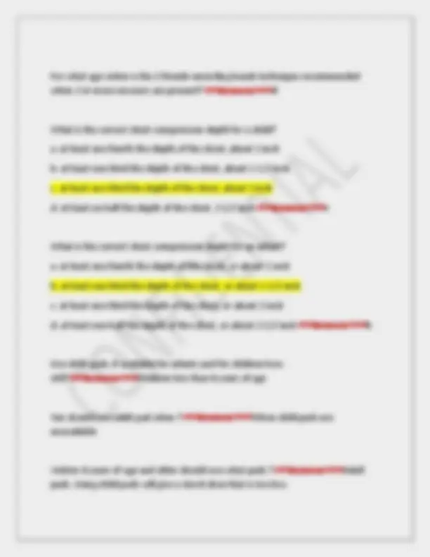 American Heart Association Basic Life Support Test 150 Questions and ...