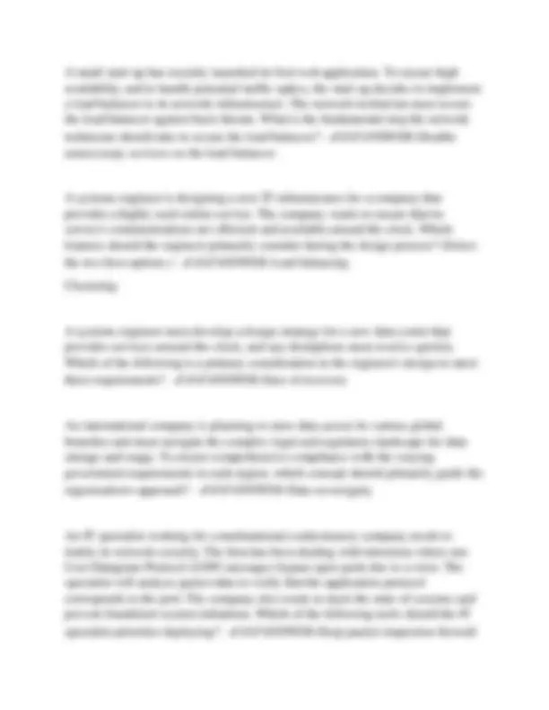 CompTIA CertMaster Security+ SY0-701 Domain 3.0 Security Architecture ...