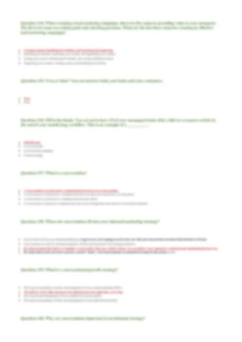 HubSpot Inbound Marketing Certification Exam Answers (100% Verified ...