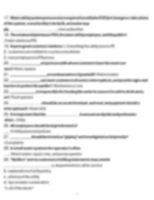 TCEQ Class C Water License Questions and Answers 100% Correct and ...