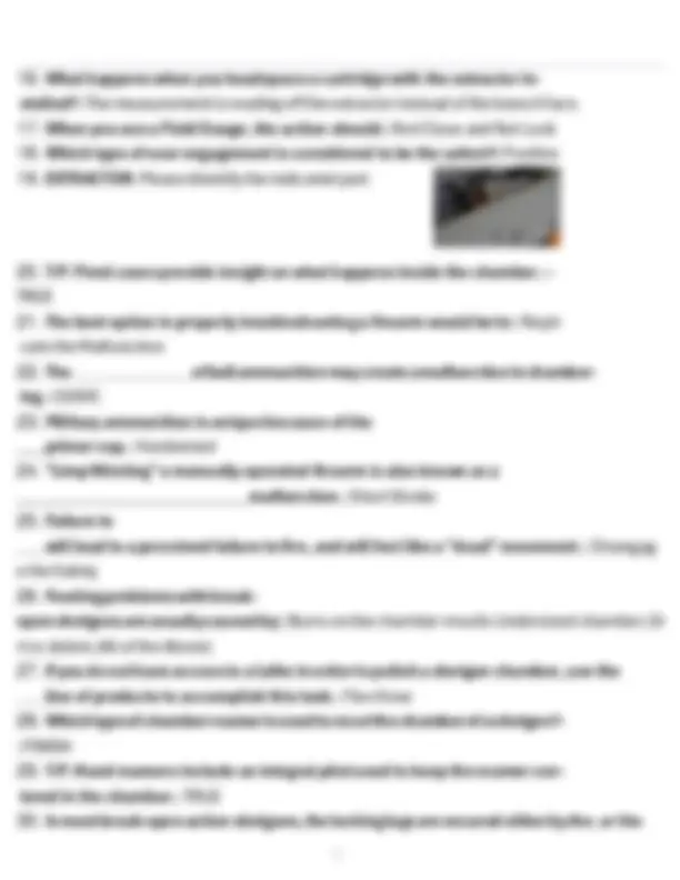 SDI Firearms Inspection & Troubleshooting (FTT 111) Practice Questions ...