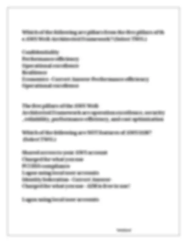 AWS Cloud Practitioner Exam Practice Questions | Exams Advanced ...