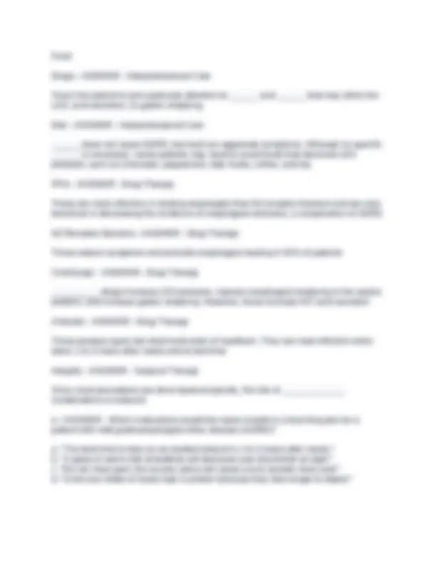 GERD Exam 4 (2025) – Questions & Answers (Rated A+) | Exams Nursing ...