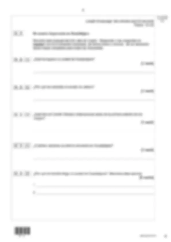 Actual 2024 AQA A-level SPANISH 7692/1 Paper 1 Question Paper + Mark ...