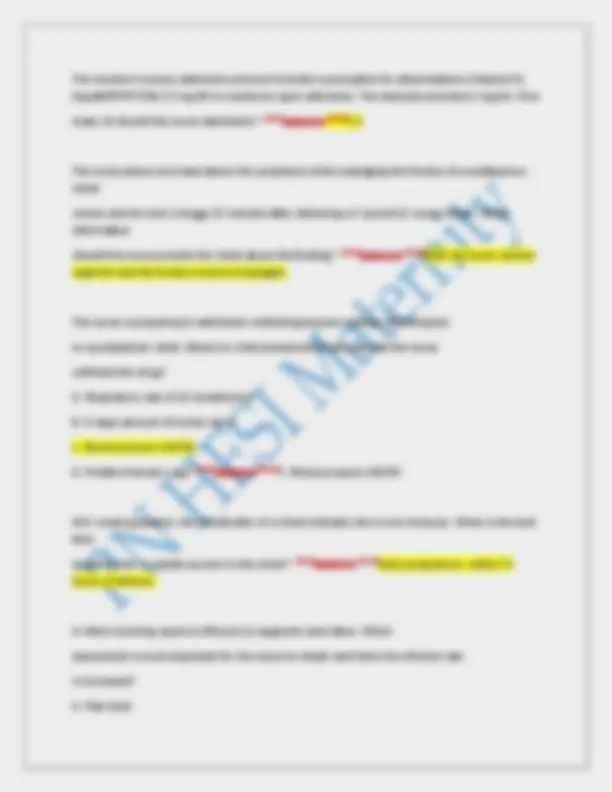 RN HESI Maternity NEWEST 2025 ACTUAL QUESTIONS AND CORRECT DETAILED ...