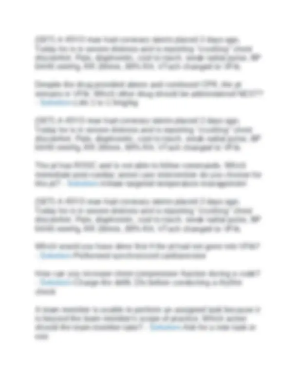 ACLS Exam Q&A: Advanced Cardiac Life Support Review | Exams Nursing ...