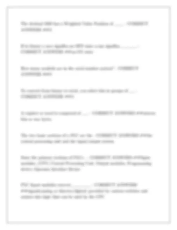 Industrial Maintenance Technician Test questions with answers | Exams ...