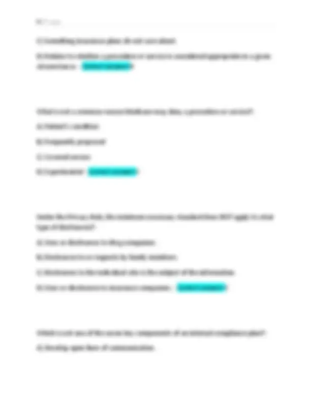 AAPC CPC Chapter 1; Frequently Tested Exam Questions With 100% Verified ...