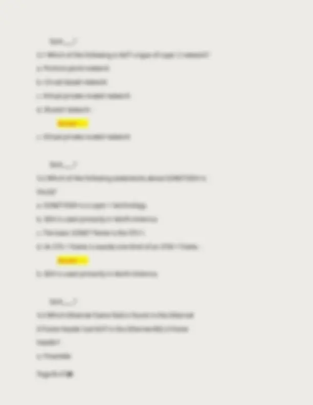 NRS-1 Practice Test from Nokia's Site / Actual Exam Questions and ...