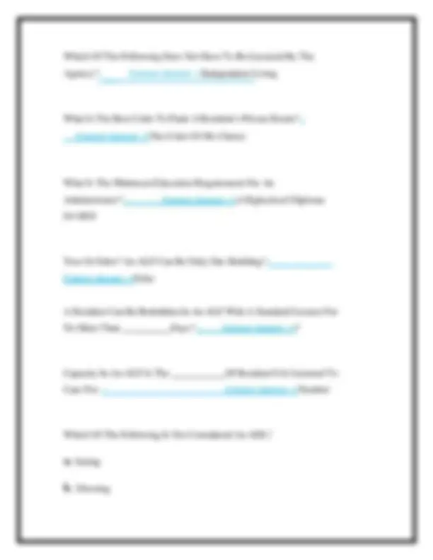 ALF Core Training Test Florida 2025 – Full Exam Questions and Correct ...