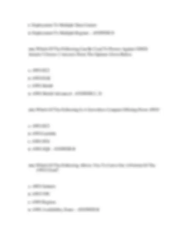 AWS Cloud Practitioner Exam 2025 – Complete Questions and Verified ...