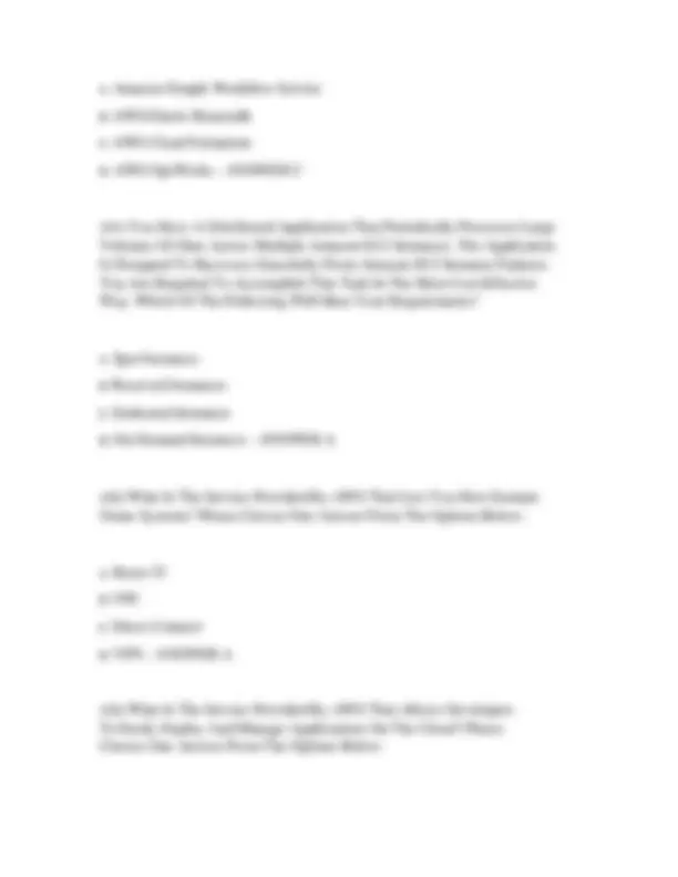 AWS Cloud Practitioner Exam 2025 – Complete Questions and Verified ...