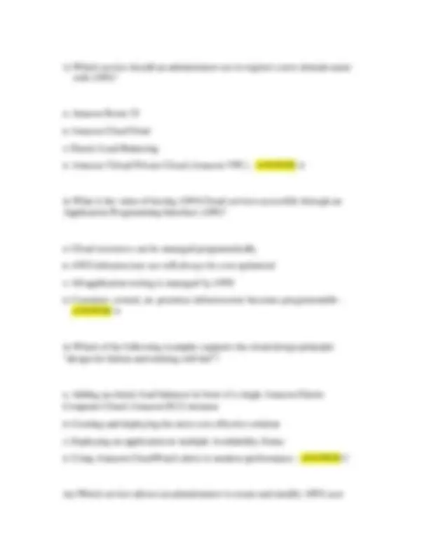 AWS Cloud Practitioner Exam 2025 – Complete Questions and Verified ...