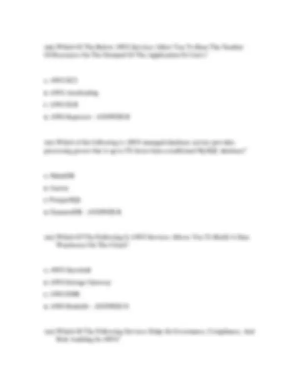 AWS Cloud Practitioner Exam 2025 – Complete Questions and Verified ...