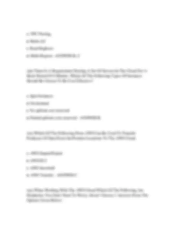 AWS Cloud Practitioner Exam 2025 – Complete Questions and Verified ...