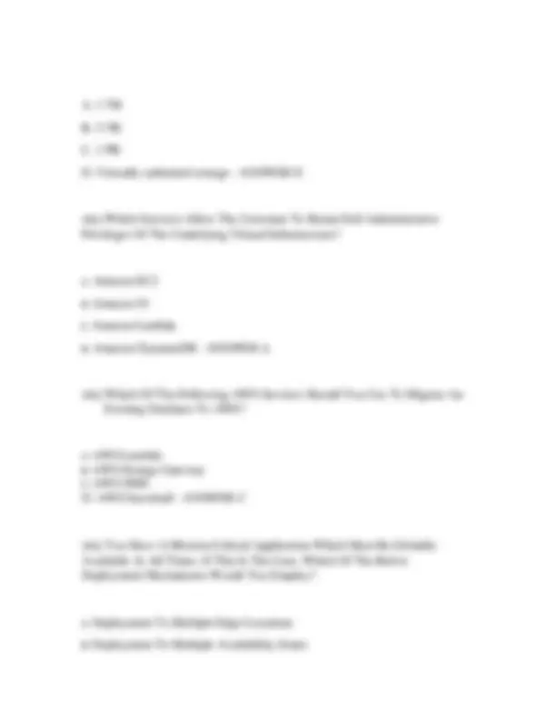 AWS Cloud Practitioner Exam 2025 – Complete Questions and Verified ...