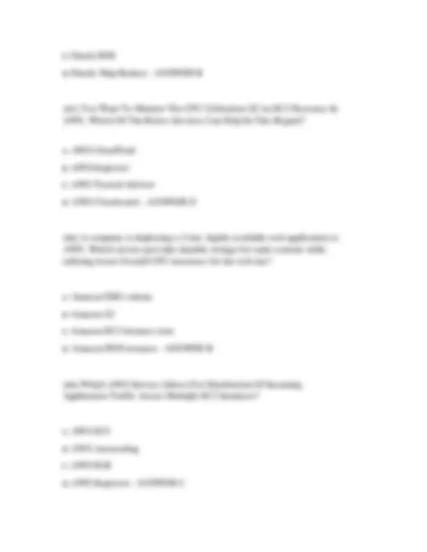 AWS Cloud Practitioner Exam 2025 – Complete Questions and Verified ...