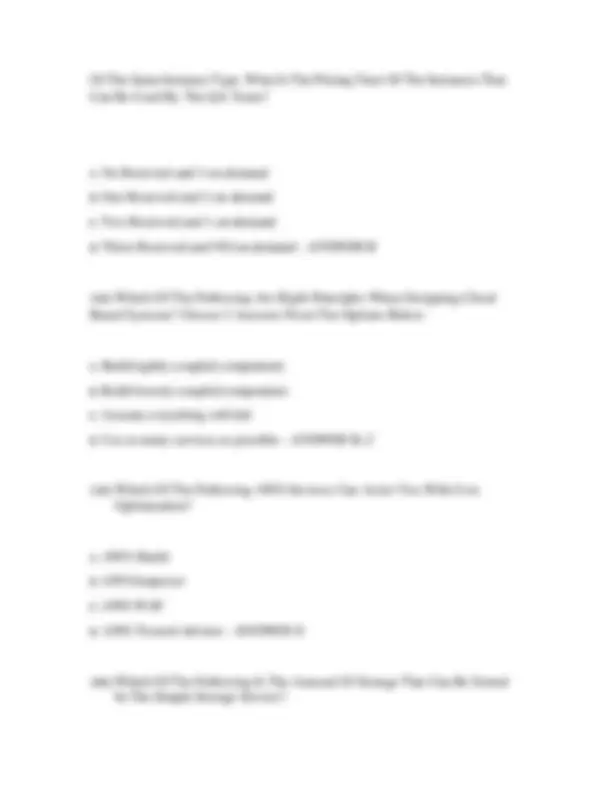 AWS Cloud Practitioner Exam 2025 – Complete Questions and Verified ...